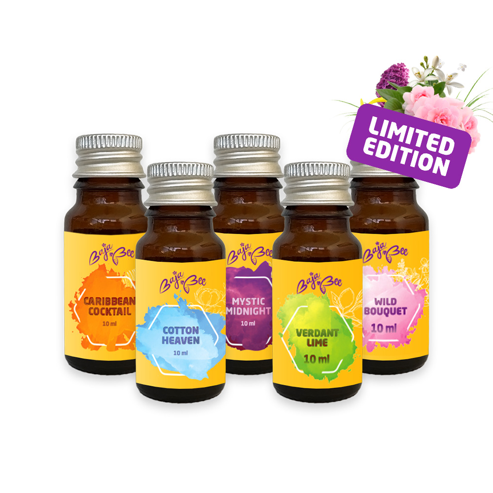 Laundry Perfume Samples - 5 x 10 ml | BajaBee® environmentally friendly ...